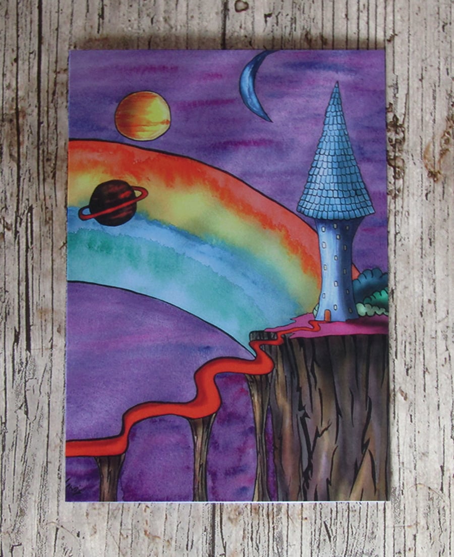A Magic Place - Art Greeting Card - Folksy
