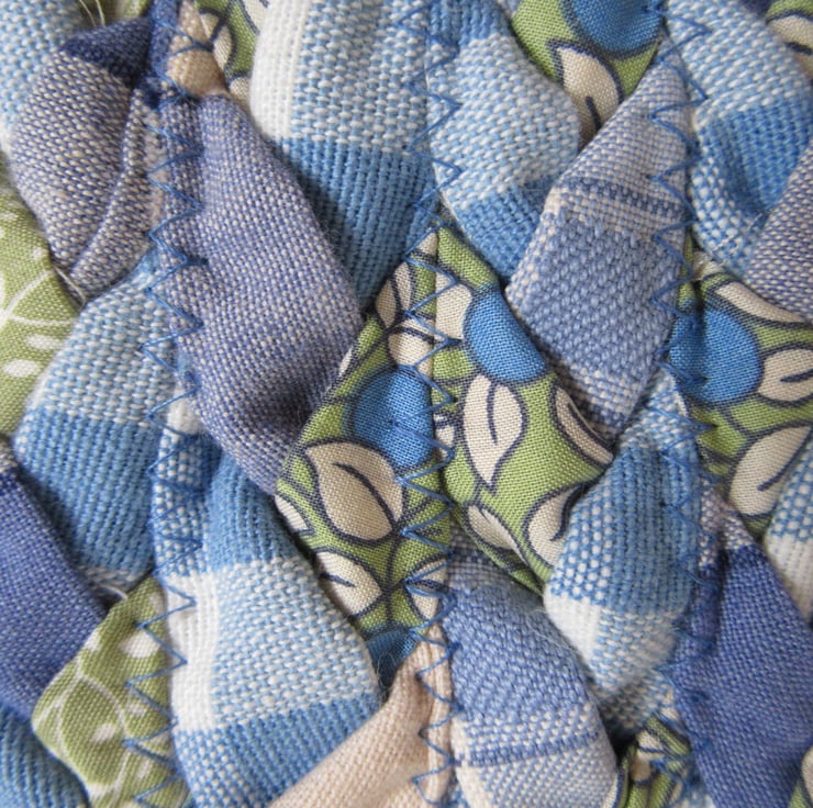 Handmade hand braided large oval rug - seaside ... - Folksy