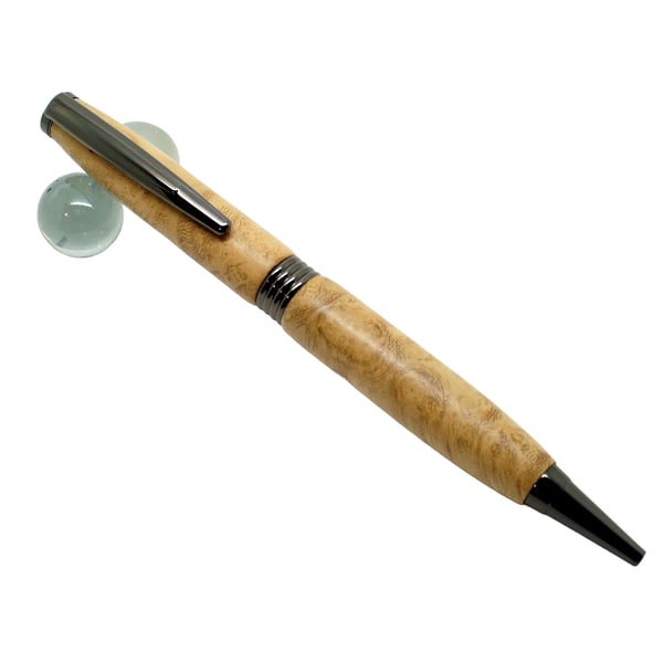 Acacia Burr Streamline twist pen - Folksy