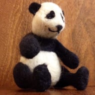 Panda needle felt kit - Folksy