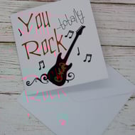You (Totally) Rock - Thank-you Card, Fun Thanks... - Folksy