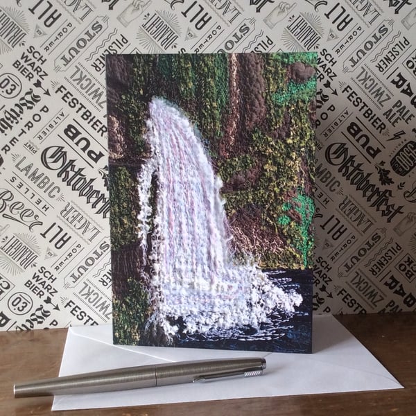 Waterfall Card. - Folksy