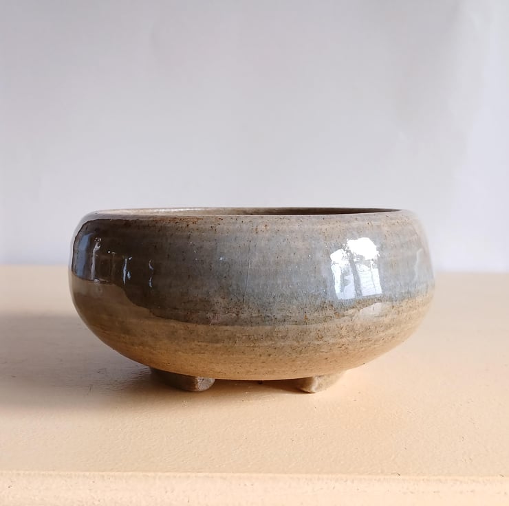 Handmade Stoneware Planter Wheel Thrown Wabi Sa... - Folksy