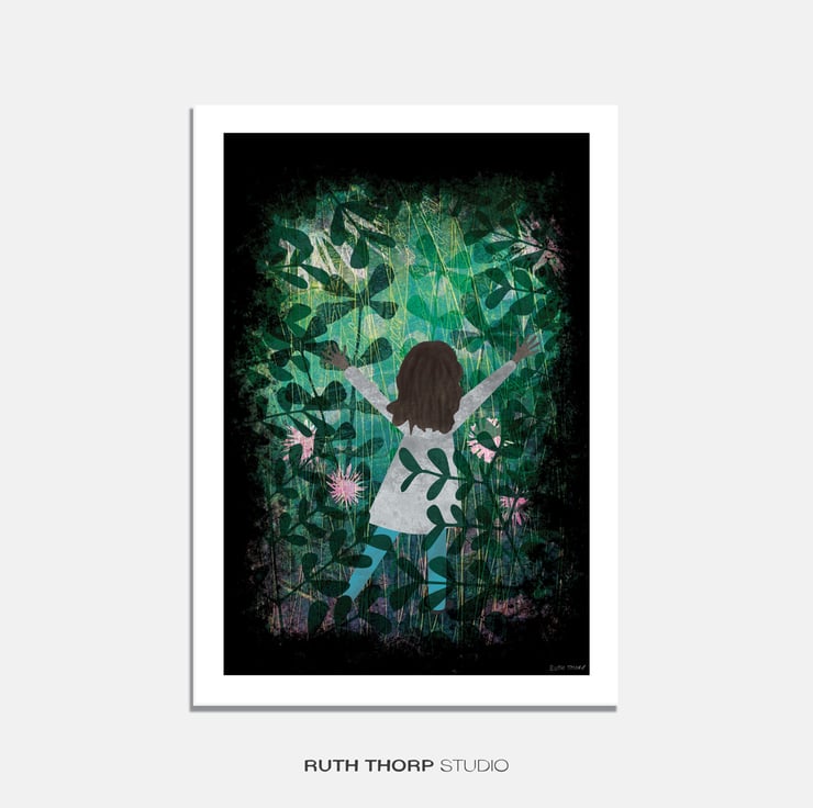 Into the Forest - A4 Illustrated Art Print - Folksy