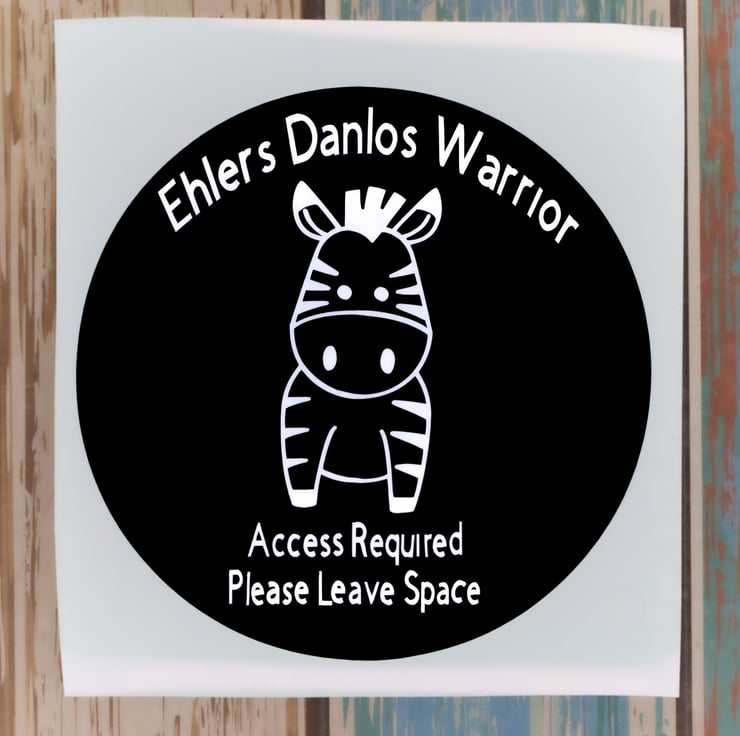 EDS (Ehlers-Danlos syndrome) Zebra Awareness Ca... - Folksy