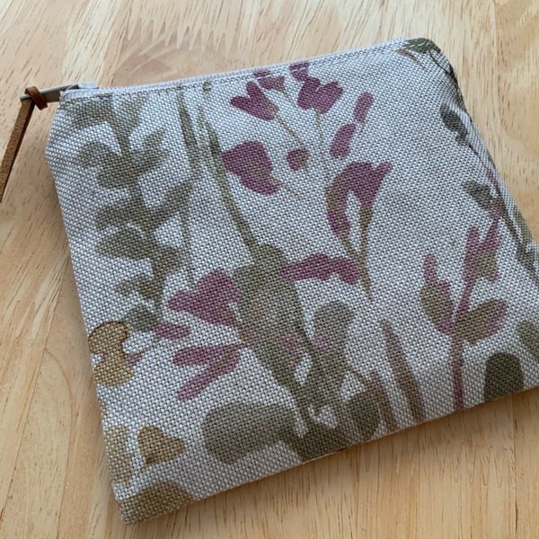 Fabric Coin Purse, Money Pouch, Zipped Purse, P... - Folksy