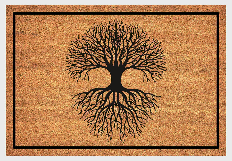 Tree of Life Door Mat - Tree of Life Welcome Ma... - Folksy