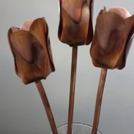 Copper tulips, metal flowers home decoration - Folksy