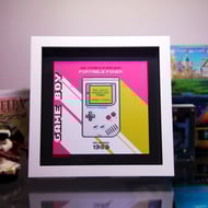 Retro Gameboy Custom Pixel Art Framed Print - G... - Folksy