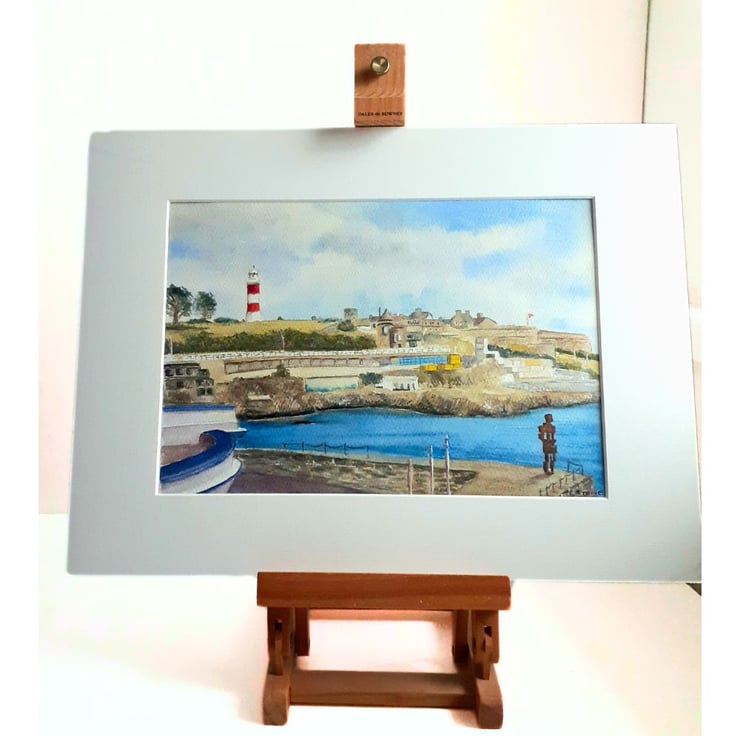 Plymouth Hoe Devon Original Watercolour Painting - Folksy