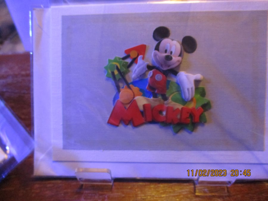 Mickey Mouse General Card - Folksy