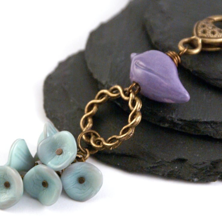 Purple Bird Bag Charm - Folksy