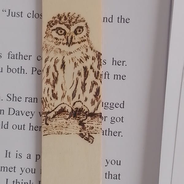 The wise owl bookmark - Folksy