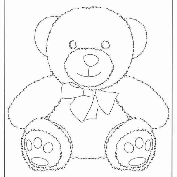 Teddy Bear Printables Printable Sleeping Teddy Bear Coloring Page