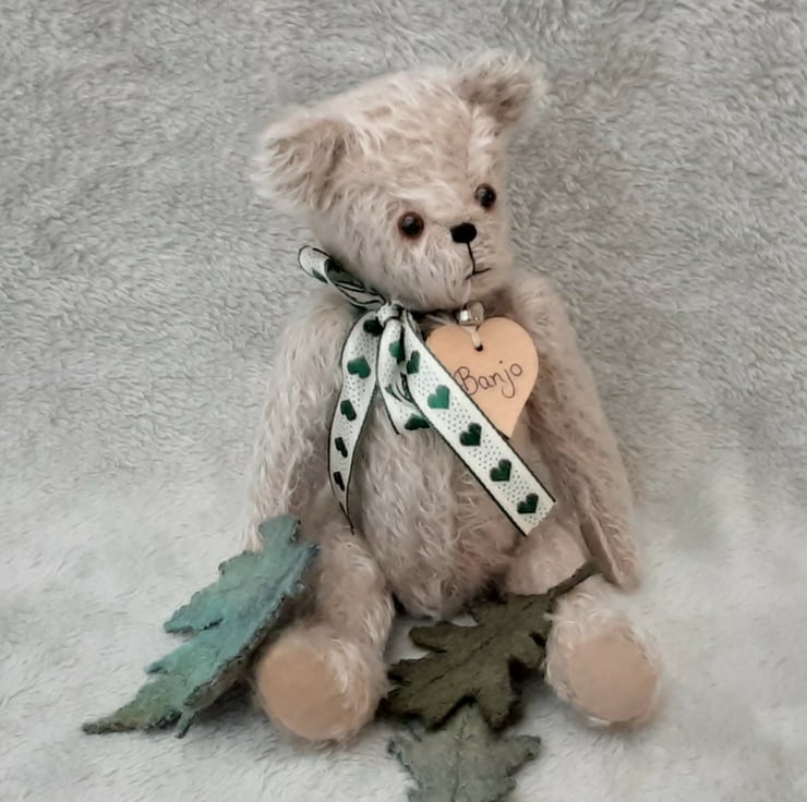 Unique collectable artist bear, handmade mohair... - Folksy