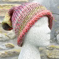Rolled Brim Hat. Knitted Hat. Woolly Hat. wooll... - Folksy