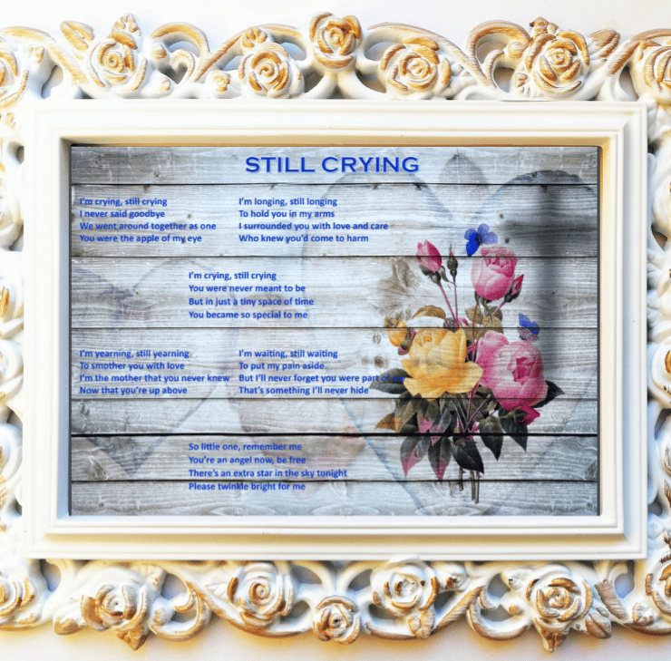 Still Crying - Original Poem about mourning mis... - Folksy