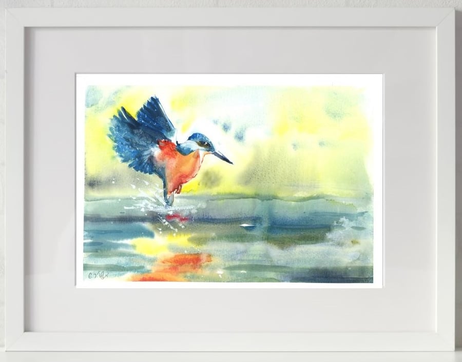 Kingfisher - Limited Edition Print - Folksy