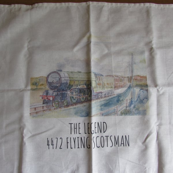 Flying Scotsman Tea Towel - Folksy