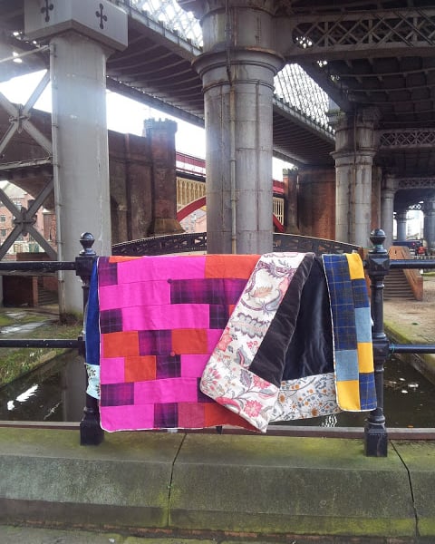 Harris Tweed Double Patchwork Quilts trimmed in... - Folksy