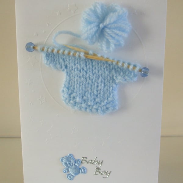 New Baby Boy Card - Folksy