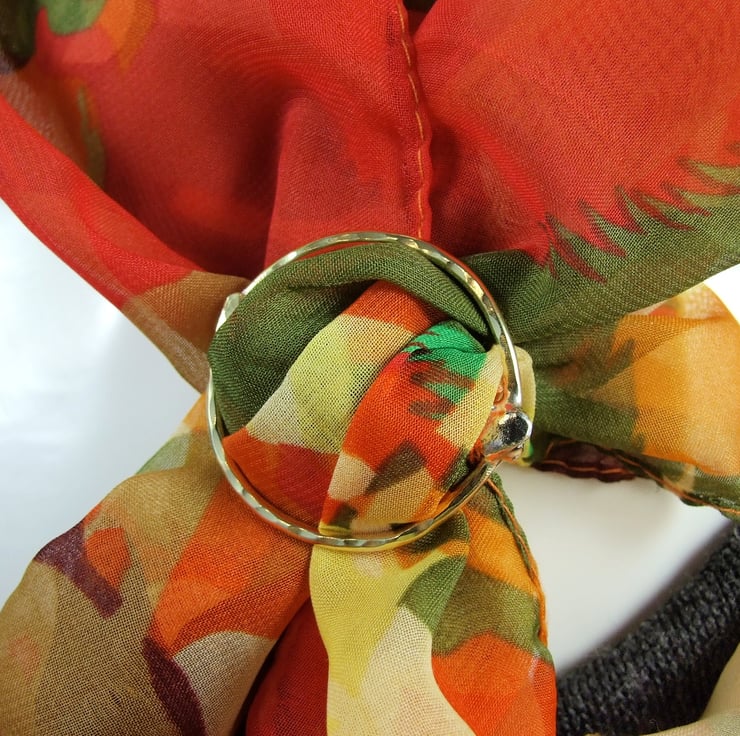 Small Scarf Ring, Brass Buckle Style Scarf Slid... - Folksy