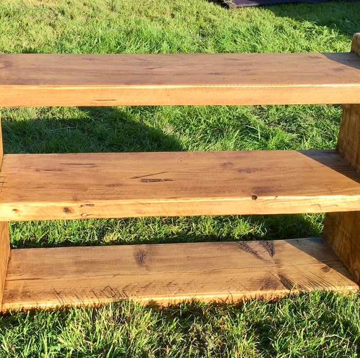 Reclaimed Wood Shoe Rack Storage Unit - Folksy