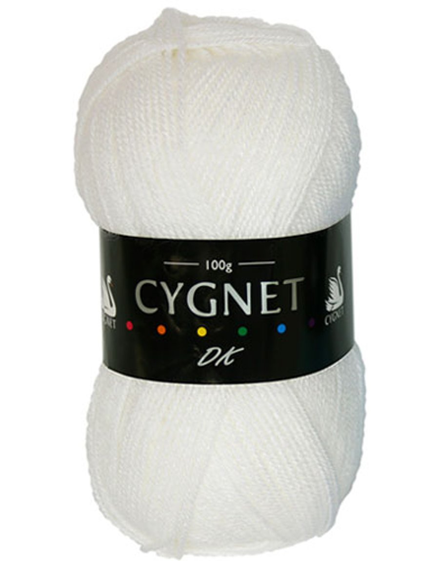 Cygnet dk yarn - white - Folksy
