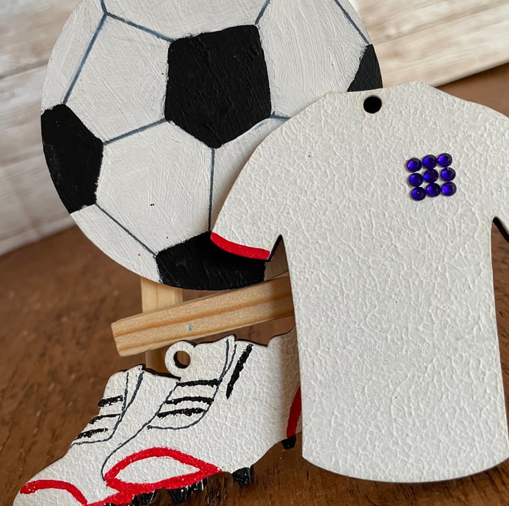 Football Kit Paint Craft Set - Ready To Paint - Folksy