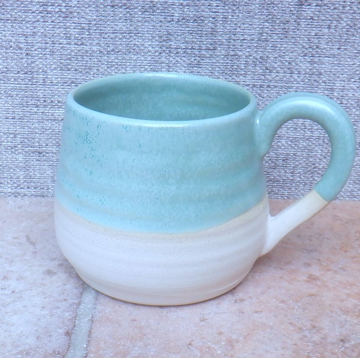 Cuddle mug coffee tea cup stoneware handthrown... - Folksy