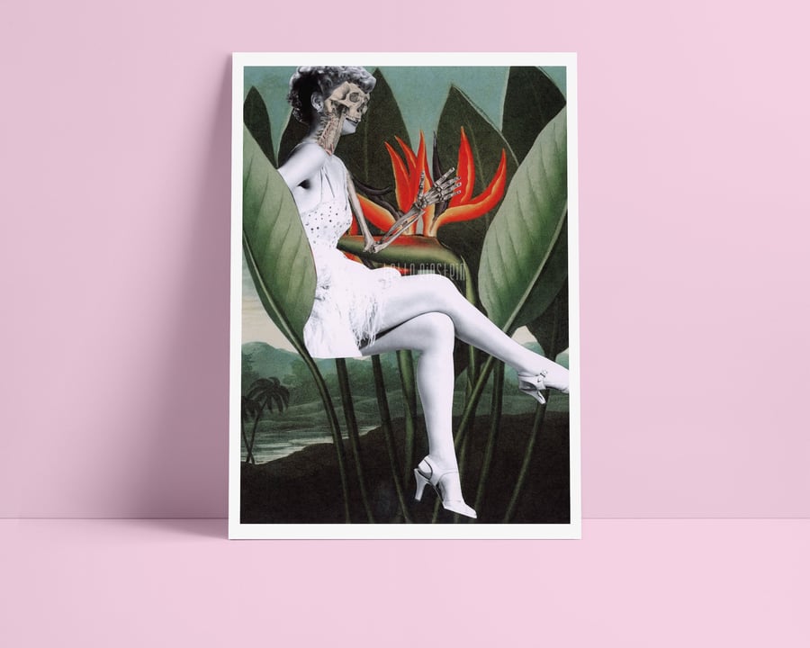 Lucille - Surrealism Collage Wall Art - Folksy