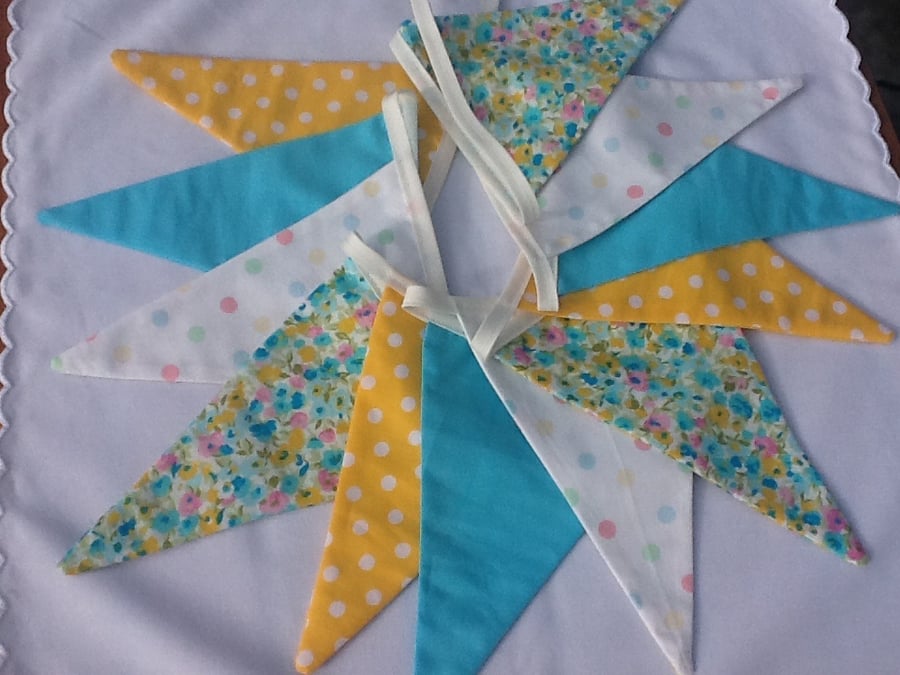 Spring Bunting - 12 flags - Folksy
