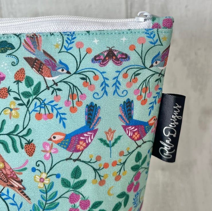 Make up bags birds - Folksy