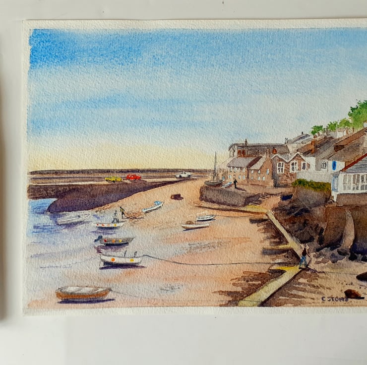 Original watercolour painting, Mousehole Harbou... - Folksy