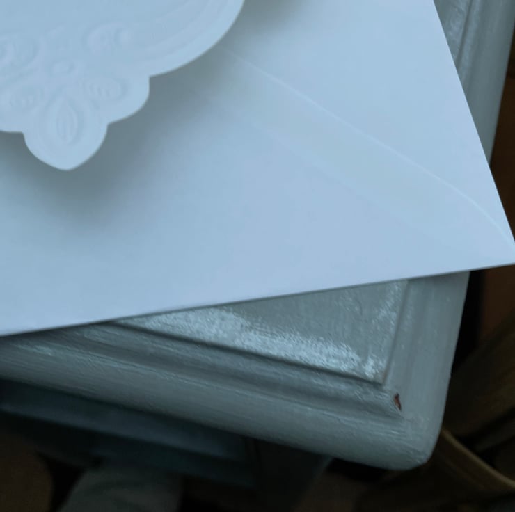 4 fancy embossed, rectangular card blanks with ... - Folksy