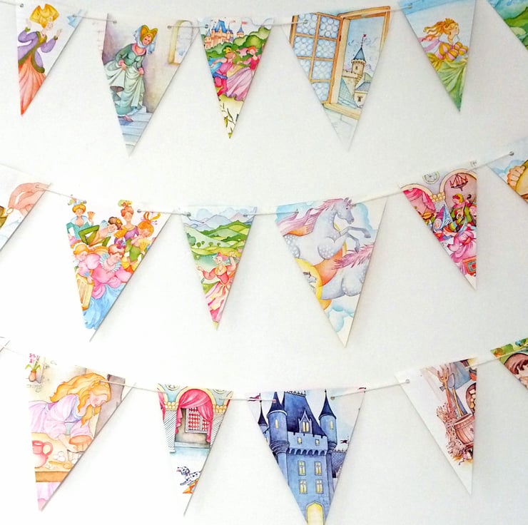 Children's Fairytale Bunting - Folksy