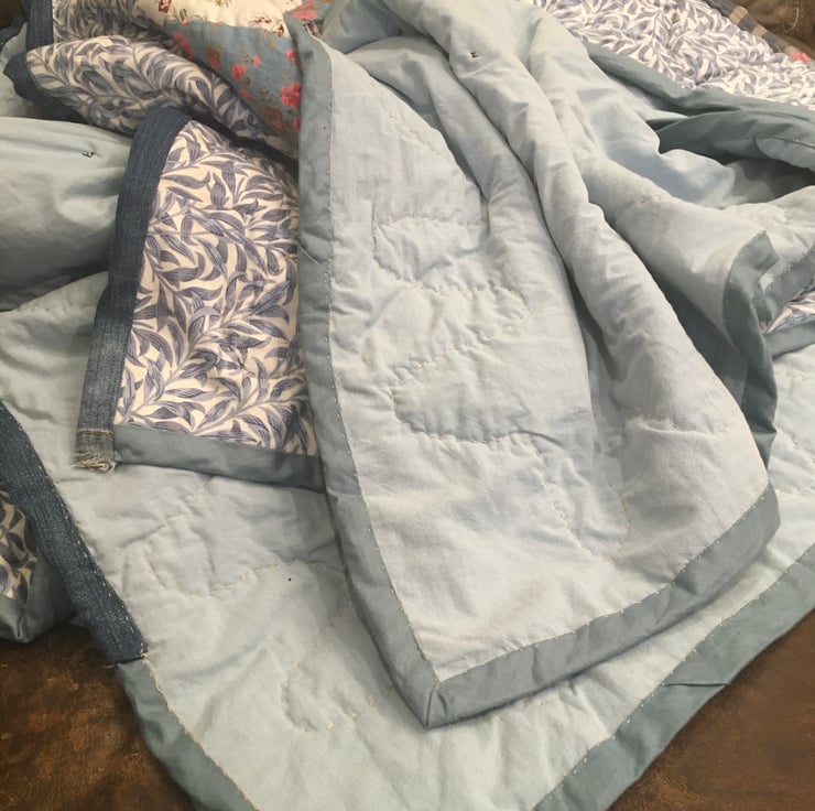 Hand made patchwork quilt double king size 228c... - Folksy