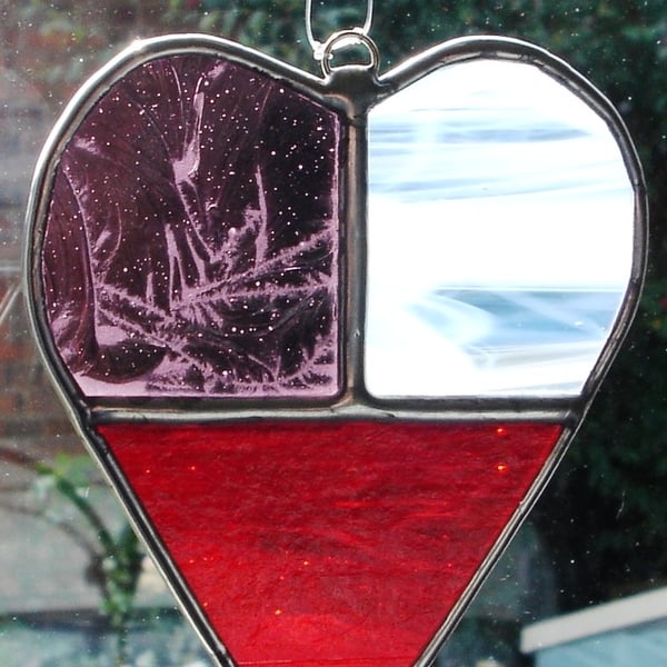 STAINED GLASS HEART - Folksy