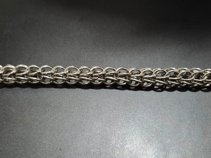 Full Persian Stainless Steel Chainmaille Necklace - Folksy