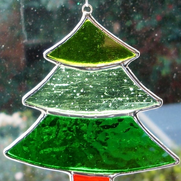 STAINED GLASS CHRISTMAS TREE - Folksy