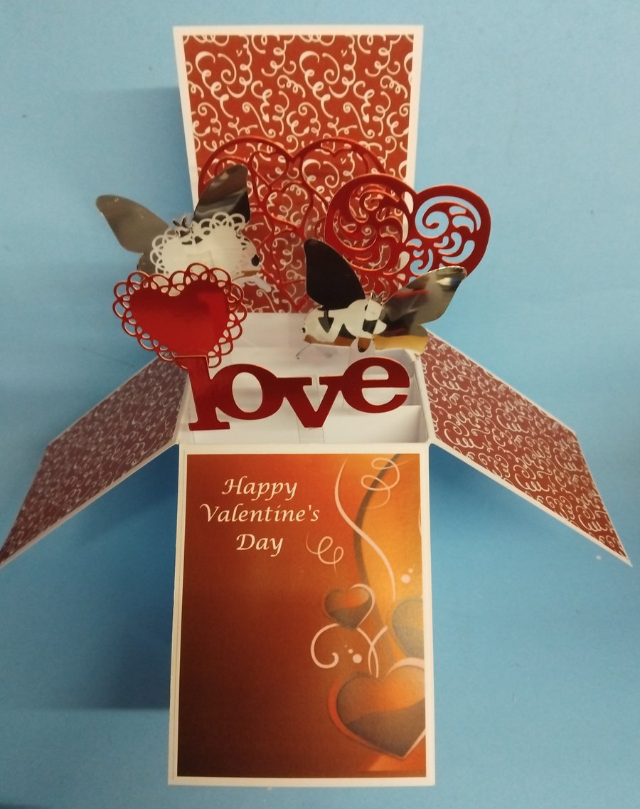 Valentine Card - Folksy