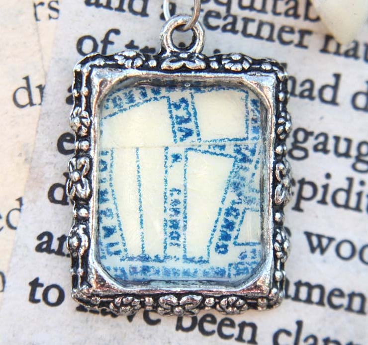 Silver Charm Paris Map Eiffel Tower Necklace - Folksy