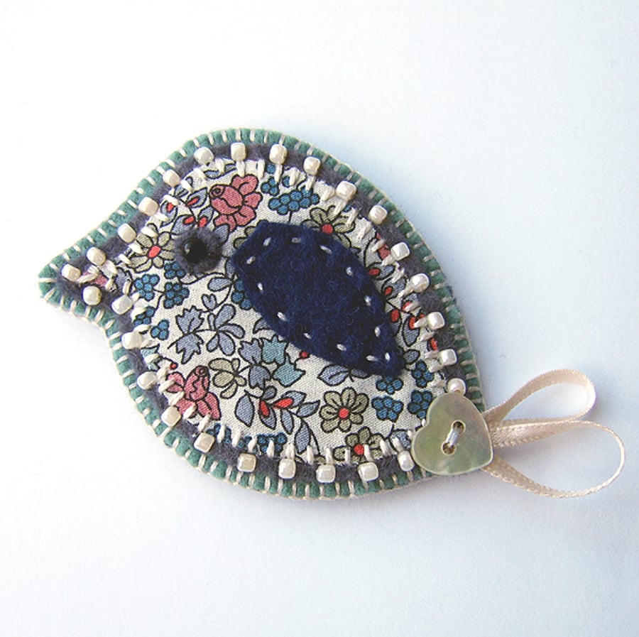 Bird Brooch - Folksy