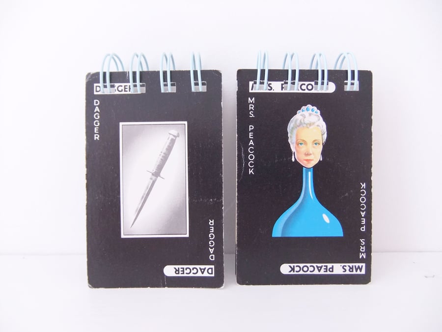 Cluedo notebooks - set of two mini notebooks -... - Folksy
