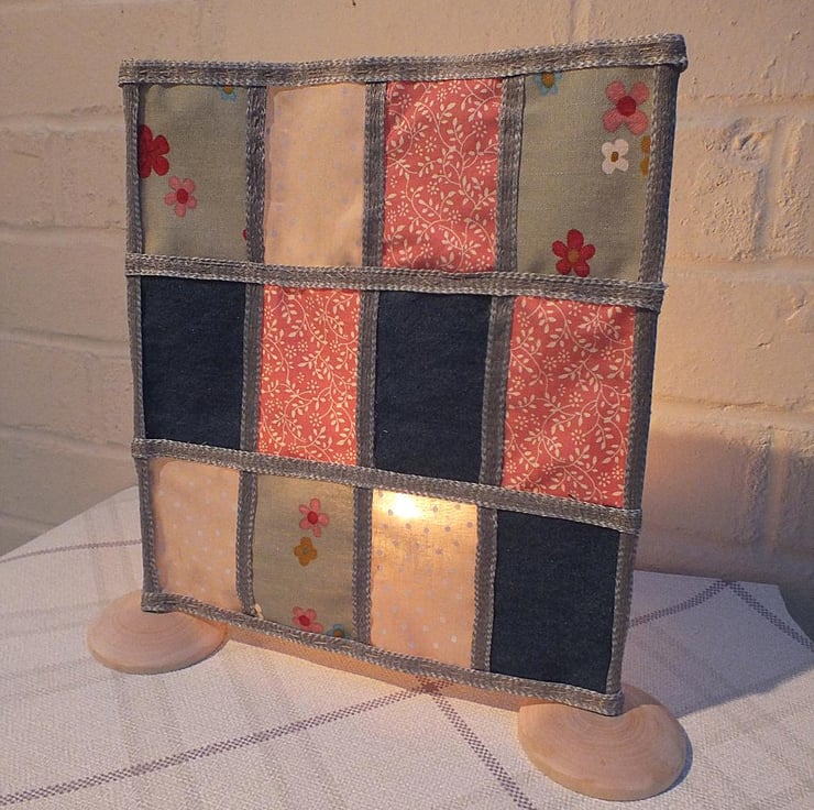 Patchwork Candle Shade Screen - Folksy