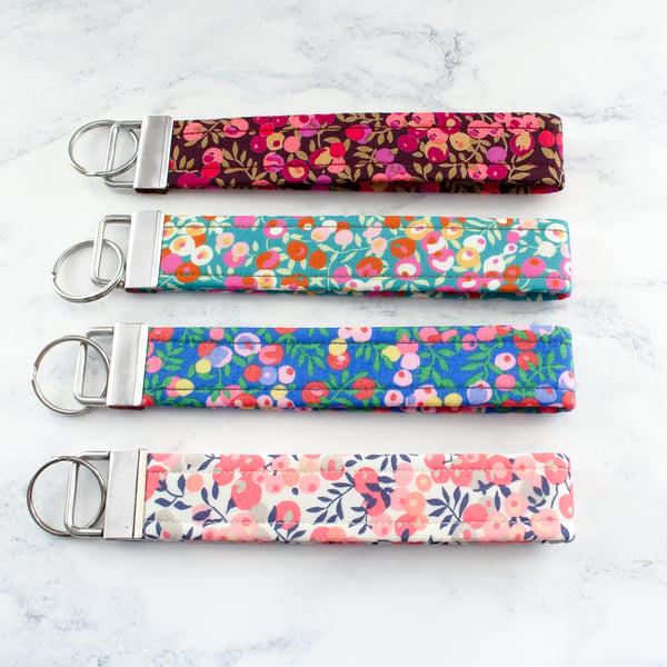 Liberty Tana lawn Key Ring, Handmade - Folksy