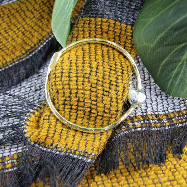 Small Scarf Ring, Brass Buckle Style Scarf Slid... - Folksy