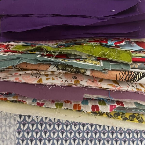 Random Scrap Bag of Quality Quilting Cotton Fabric - Folksy