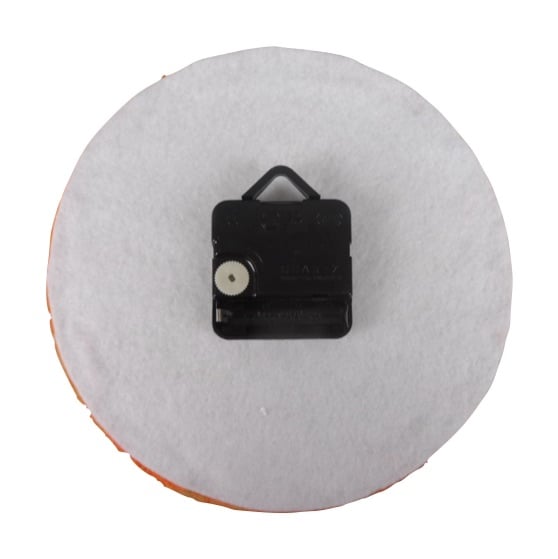 20cm felted wall clock in yellow and orange - Folksy