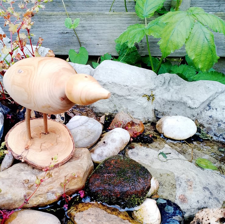 Wooden Bird could be a duck. - Folksy